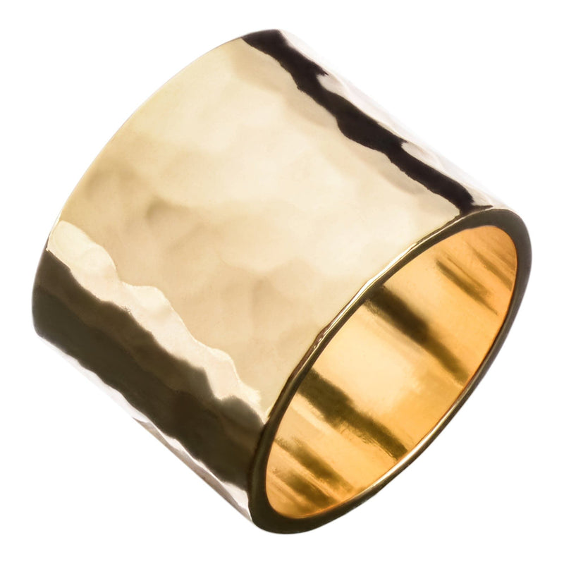 Men'S Hammered Wide Ring – eklexic